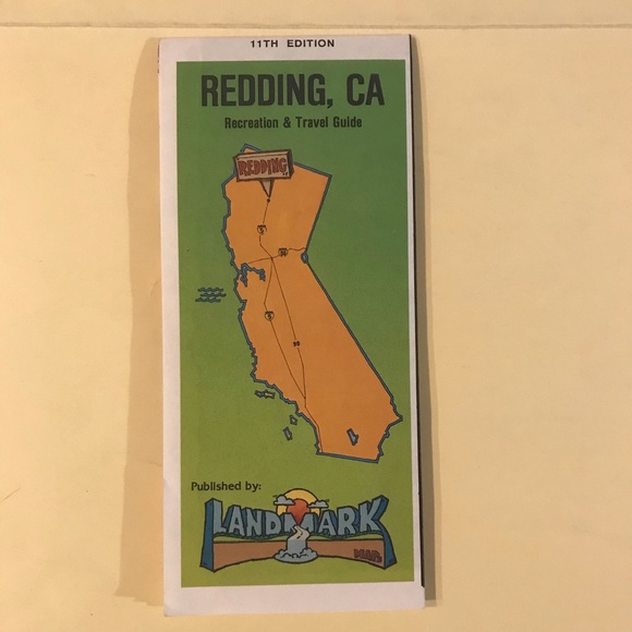 Landmark Maps | Other | Vintage Redding California Illustrated Map ...